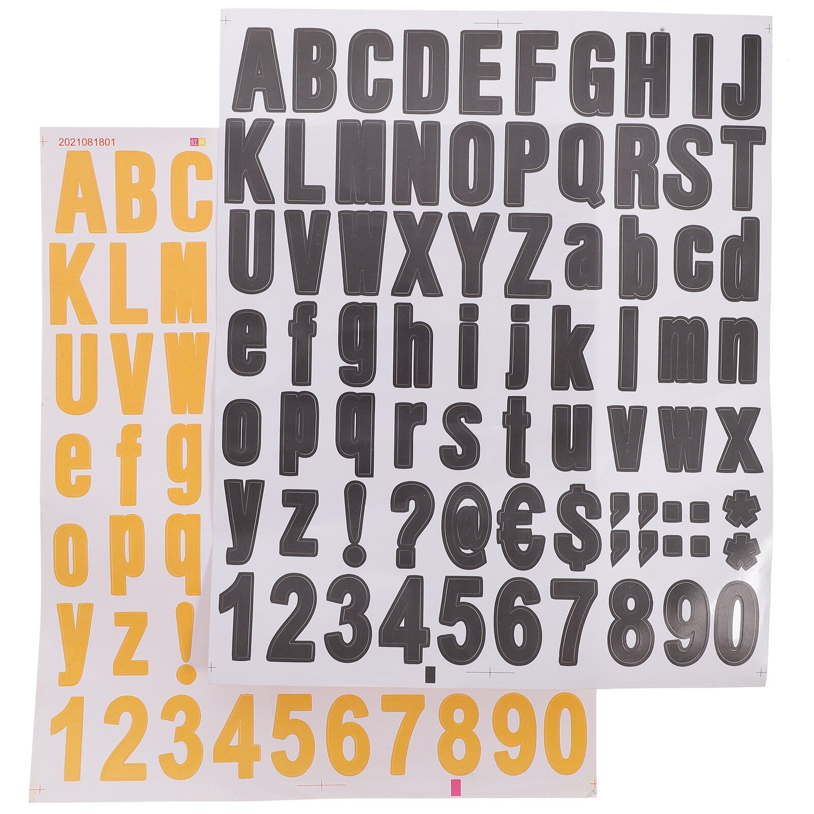 12 Sheets Mailbox Letters Stickers Adhesive Mailbox Numbers for Outside ...