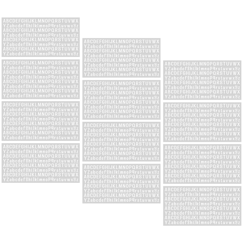 12 Sheets Mailbox Letters Stickers Decorative Letters Mailbox Stickers ...