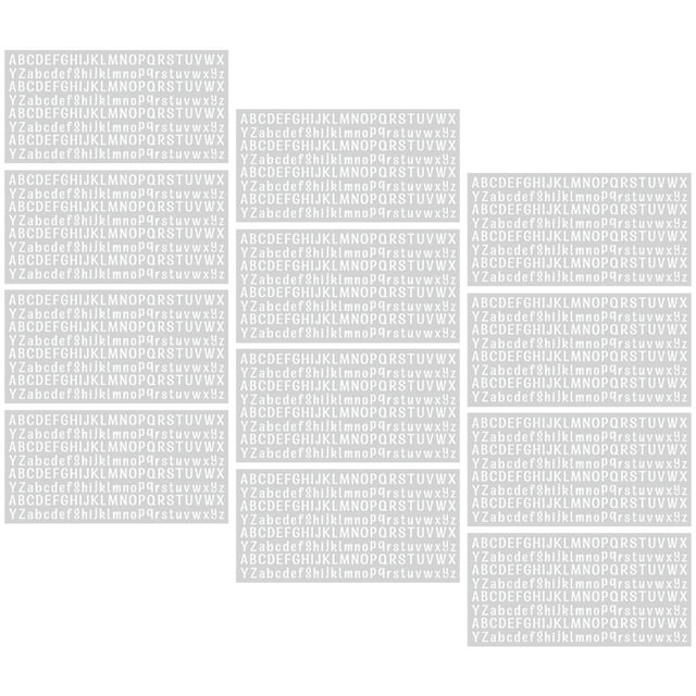 12 Sheets Mailbox Letters Stickers Decorative Letters Mailbox Stickers ...