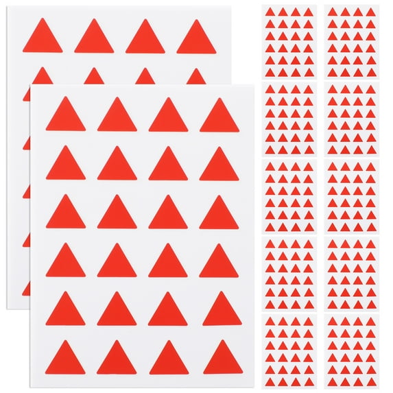 12 Sheets Markers Map Adhesive Labels Stickers Red Office - Walmart.com