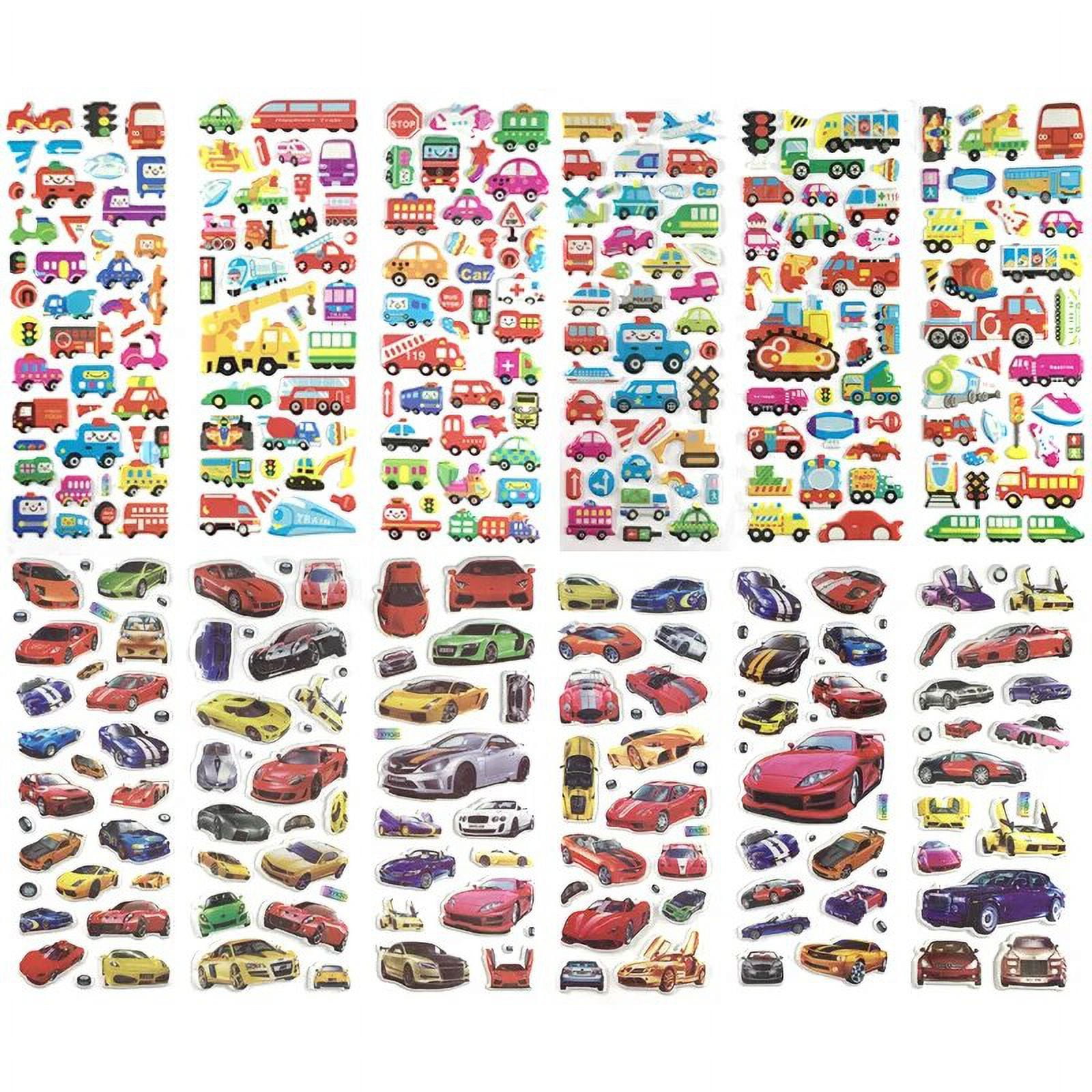 12 Sheets/Set 3D Dinosaur Stickers for Kids Toys Home Wall Decor ...
