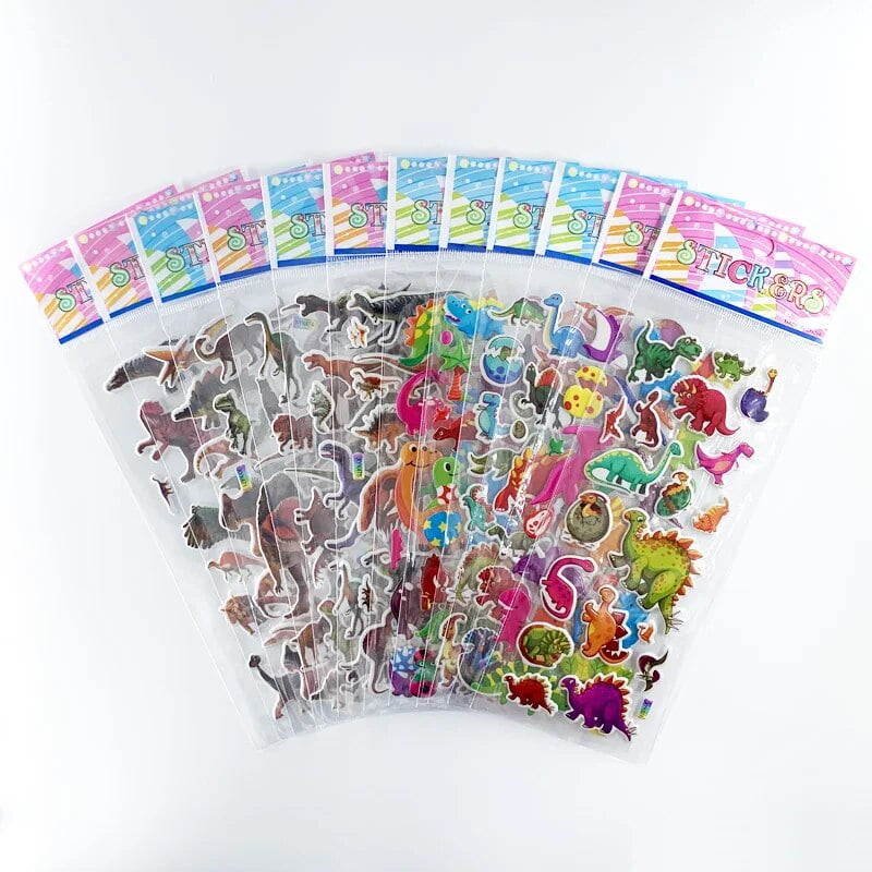 12 Sheets/Set Racing Car Sports Cars Style 3D Puffy Bubble PVC Sticker ...