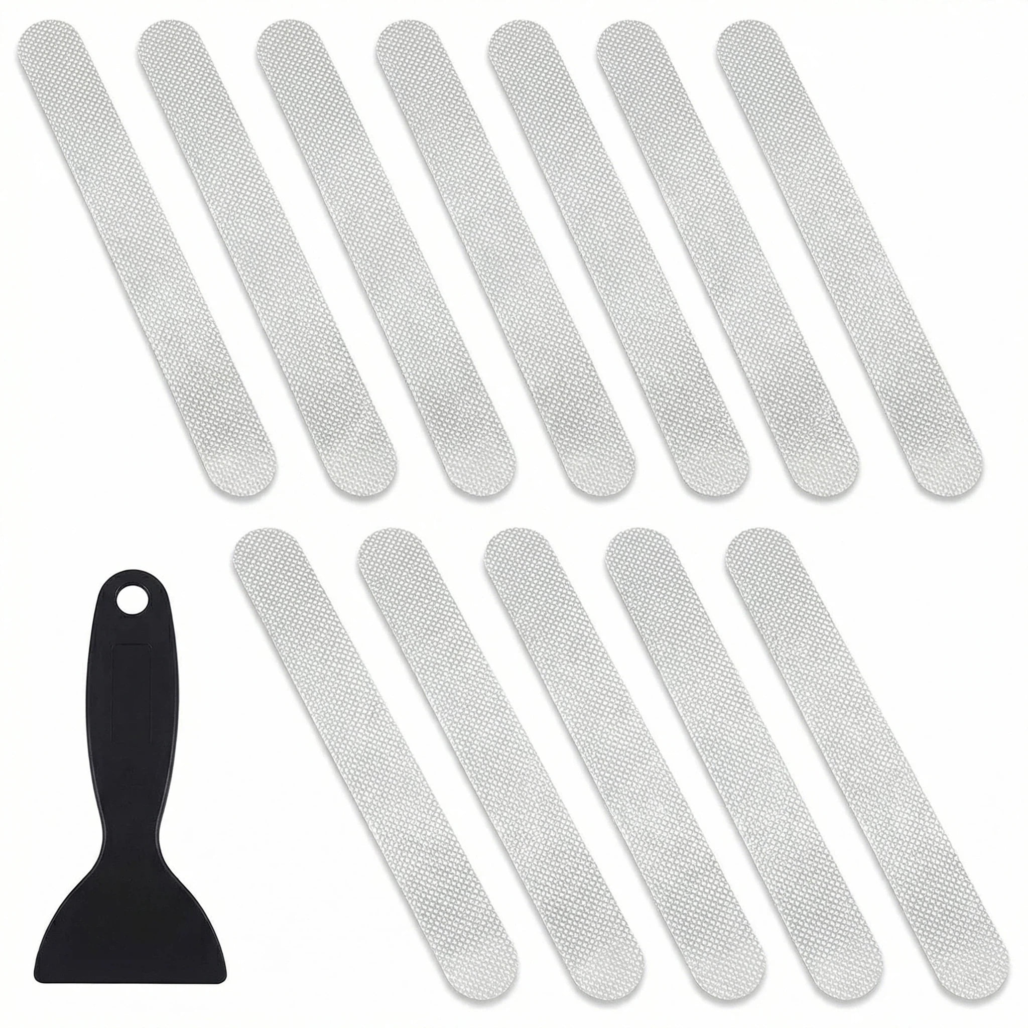 12 Sheets Straight Anti Slip Shower Stickers, Safety Bathtub Strips ...