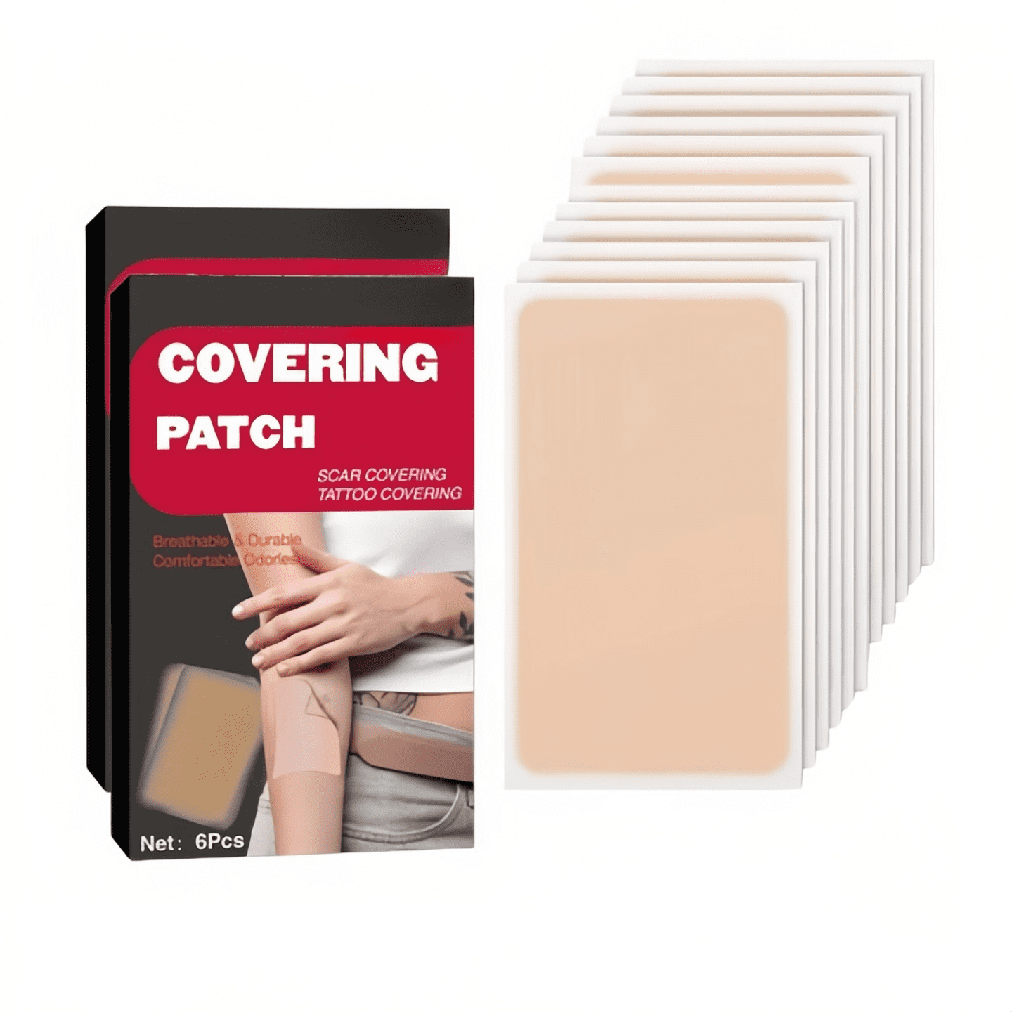 12 Sheets Tattoo Cover Up Tape, MODANU Waterproof Invisible Concealer ...