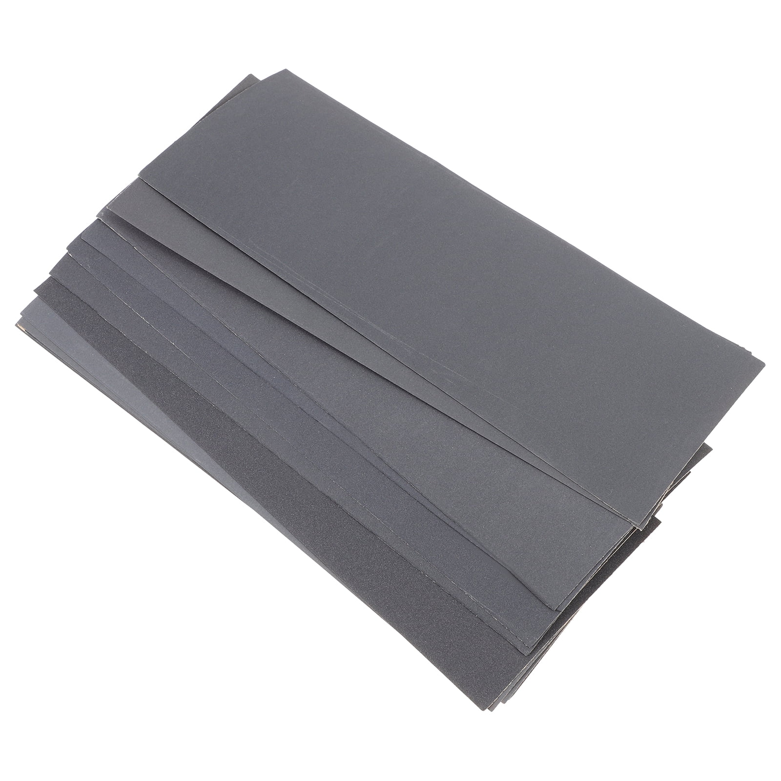 12 Sheets Wet and Dry Sandpaper Fine Grit Assorted Metal Branch ...