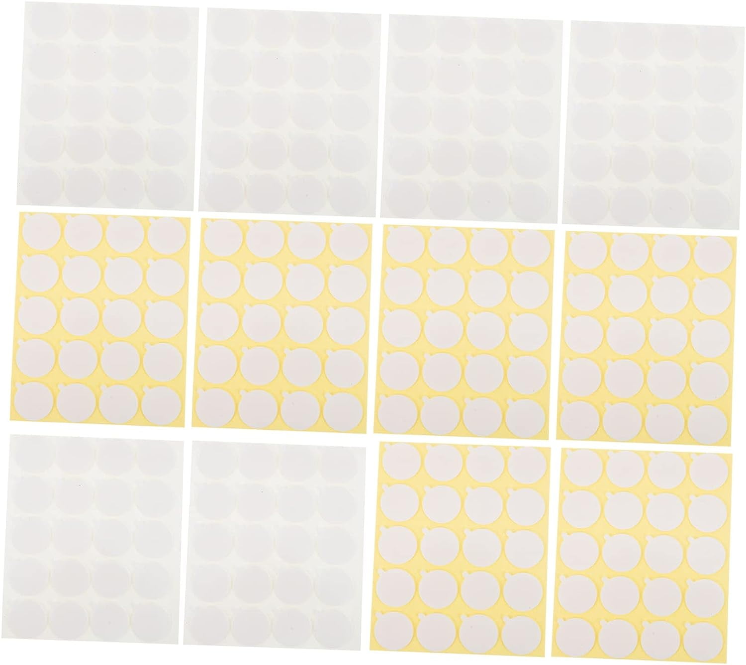 12 Sheets Wick Stickers Round Stickers Removable Labels Clear Round ...