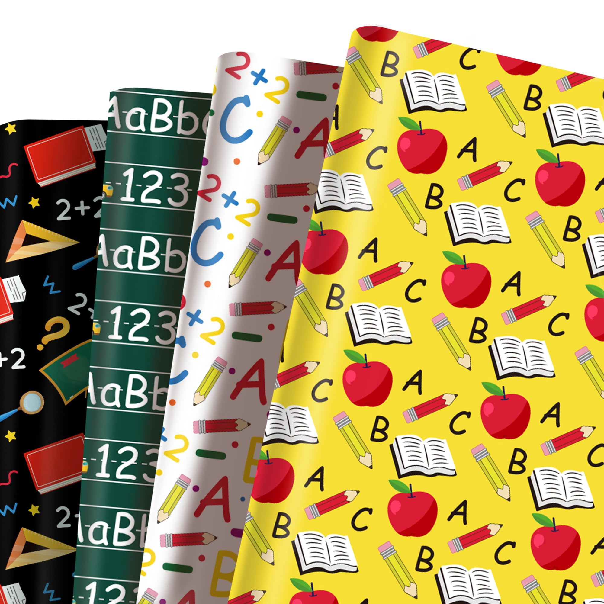 12 Sheets Wrapping PresNok Paper, 20x27in School Opening Gift Wrap ...