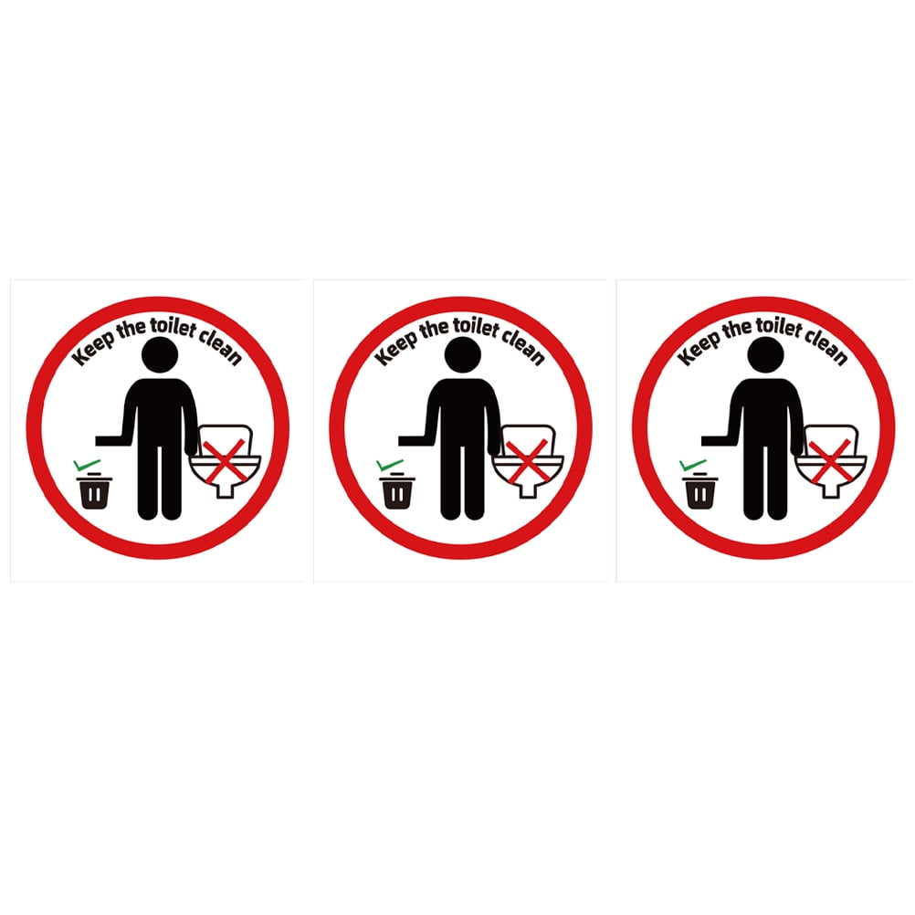 12 Sheets of Toilet Seats Sticker Adhesive Keep Clean Toilet Decal ...