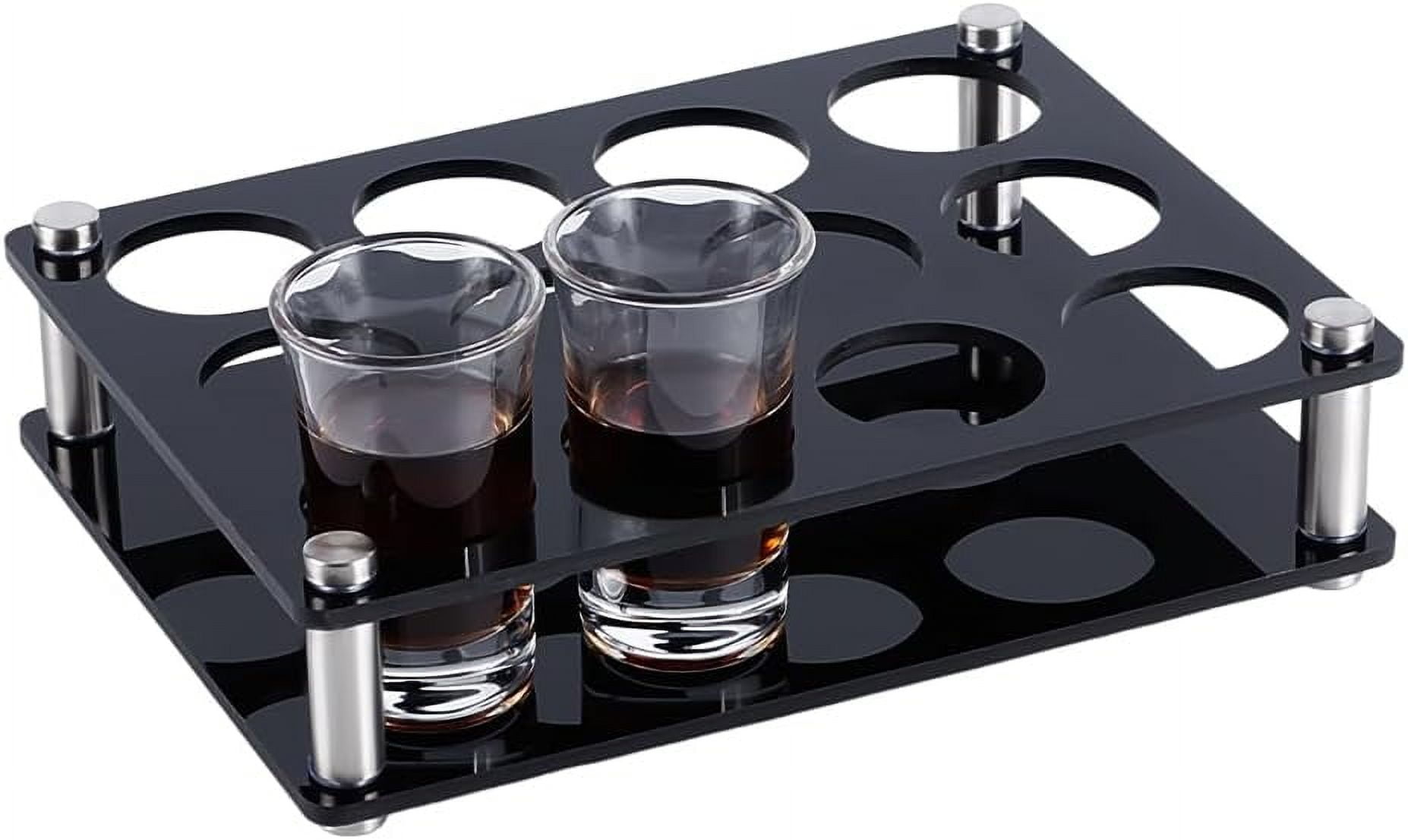 12 Shot Glass Tray Holder Acrylic Shot Glasses Holder Wine Glass Cup ...