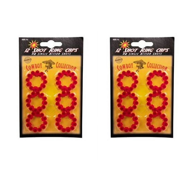 Parris Cowboy Collection: 2 Pack of 12 Shot Ring Caps, 144 Total Toy ...