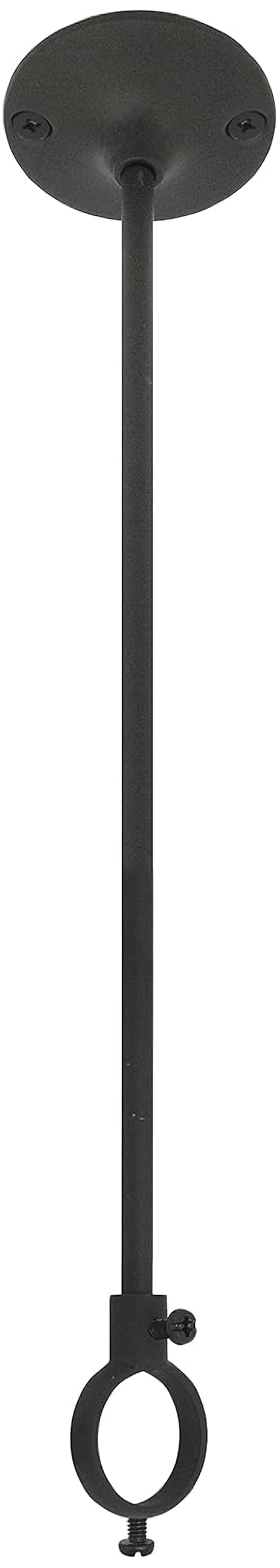 12" Shower Curtain Rod Ceiling Support (Flat Black) - Walmart.com
