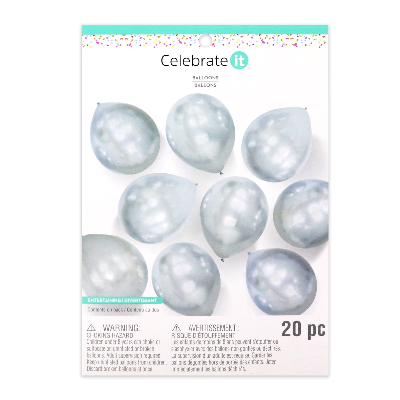 12" Silver Balloons by Celebrate It™ - 20ct. - Walmart.com