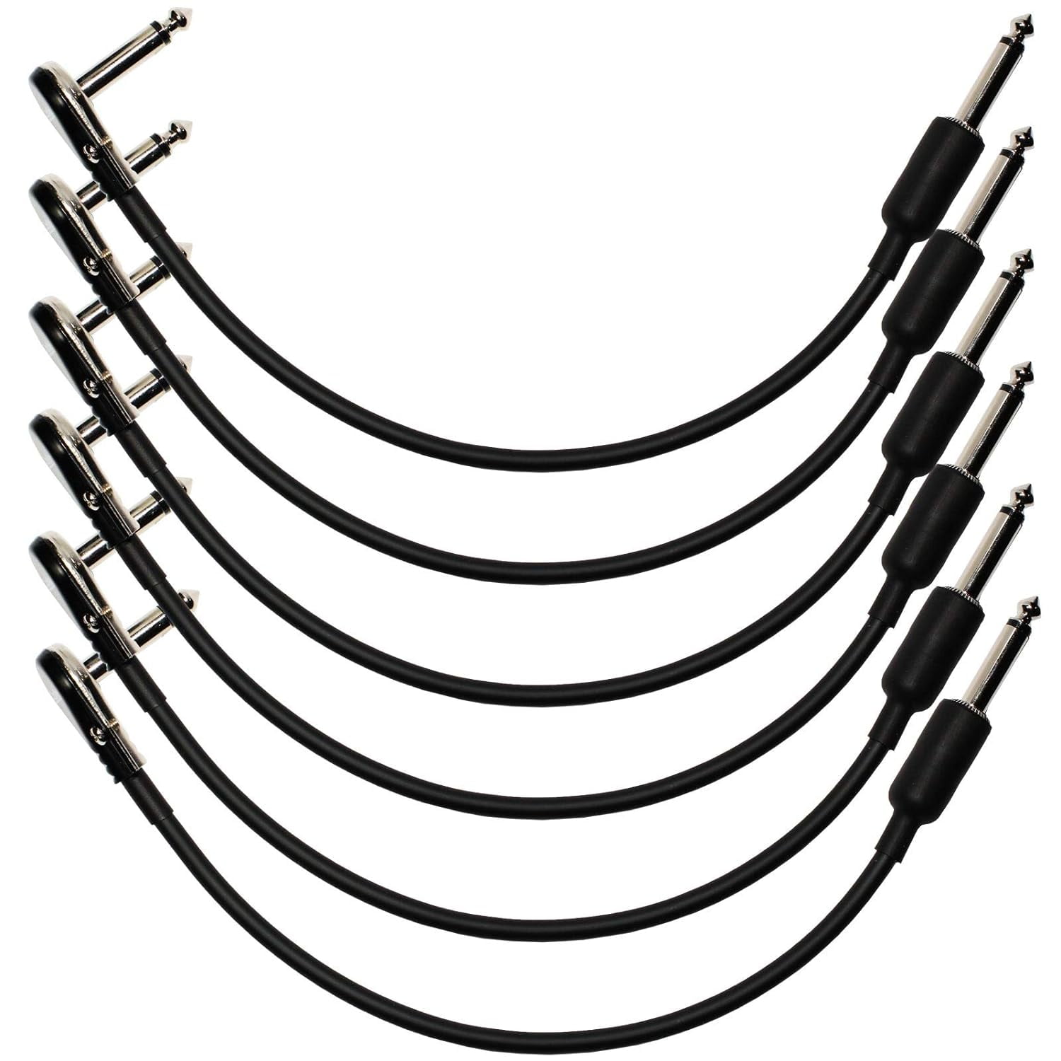 12" Silver Mogami 2319 Guitar Pedal Board Effec Switcher Patch Cable 1/ ...