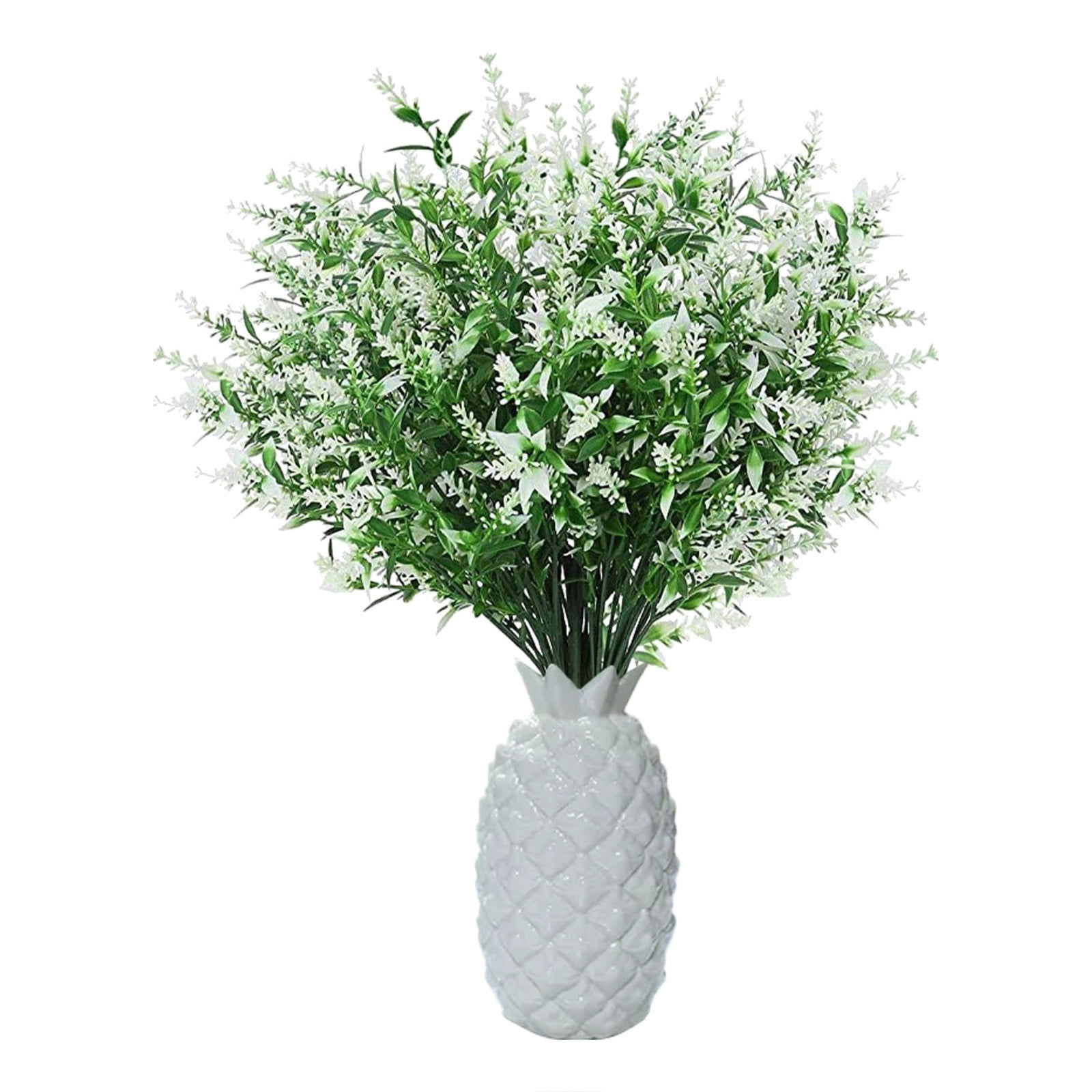 12*Simulation Flower White,12Pc Simulation Setaria Lavender Bouquet ...