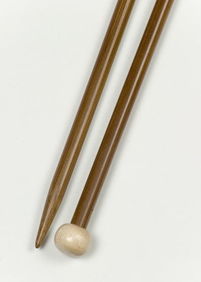 12" Single Pointed Bamboo Needles - US 10 - Knitting Needles from ...