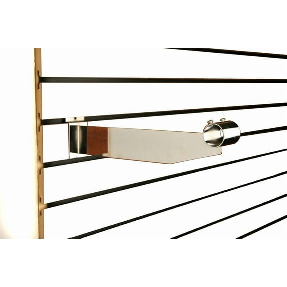 12" Slatwall 1.25" Diameter Round Tube Holding Hangrail Bracket for ...