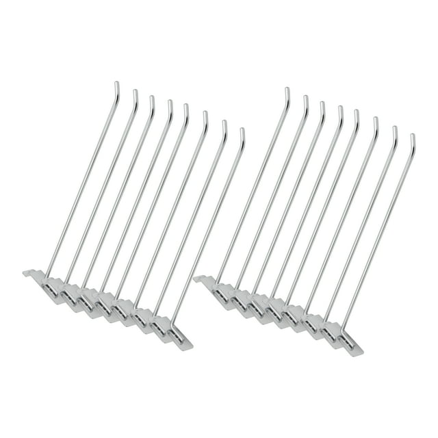12" Slatwall Hooks - Chrome - Pack of 50 - Walmart.com
