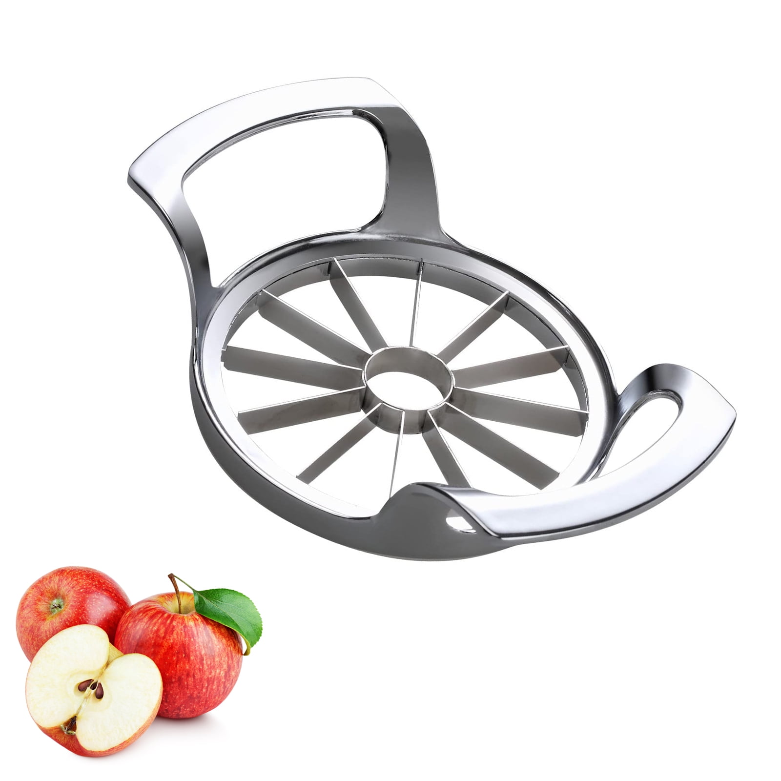 yoglam Apple Slicer, Stainless Steel Fruit Divider with 12 Ultra-Sharp ...