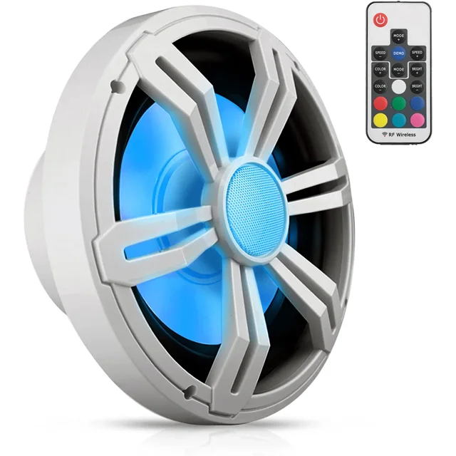 12” Slim Marine Subwoofer - 500W 4 Ohm Waterproof Car Component Speaker ...