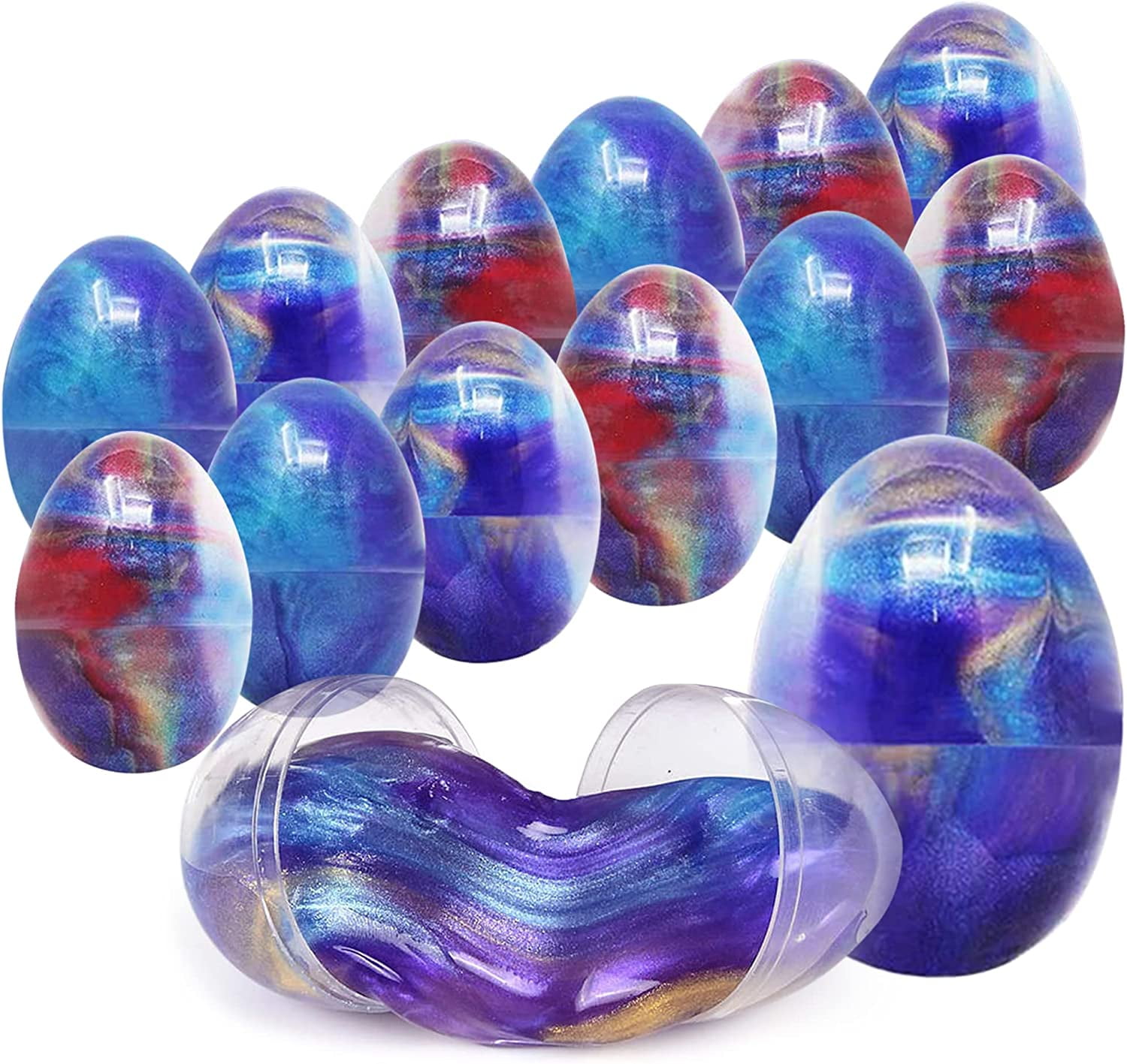 12 Slime Putty Eggs Galaxy Slime,Slime Party Favors, Birthday Gift ...