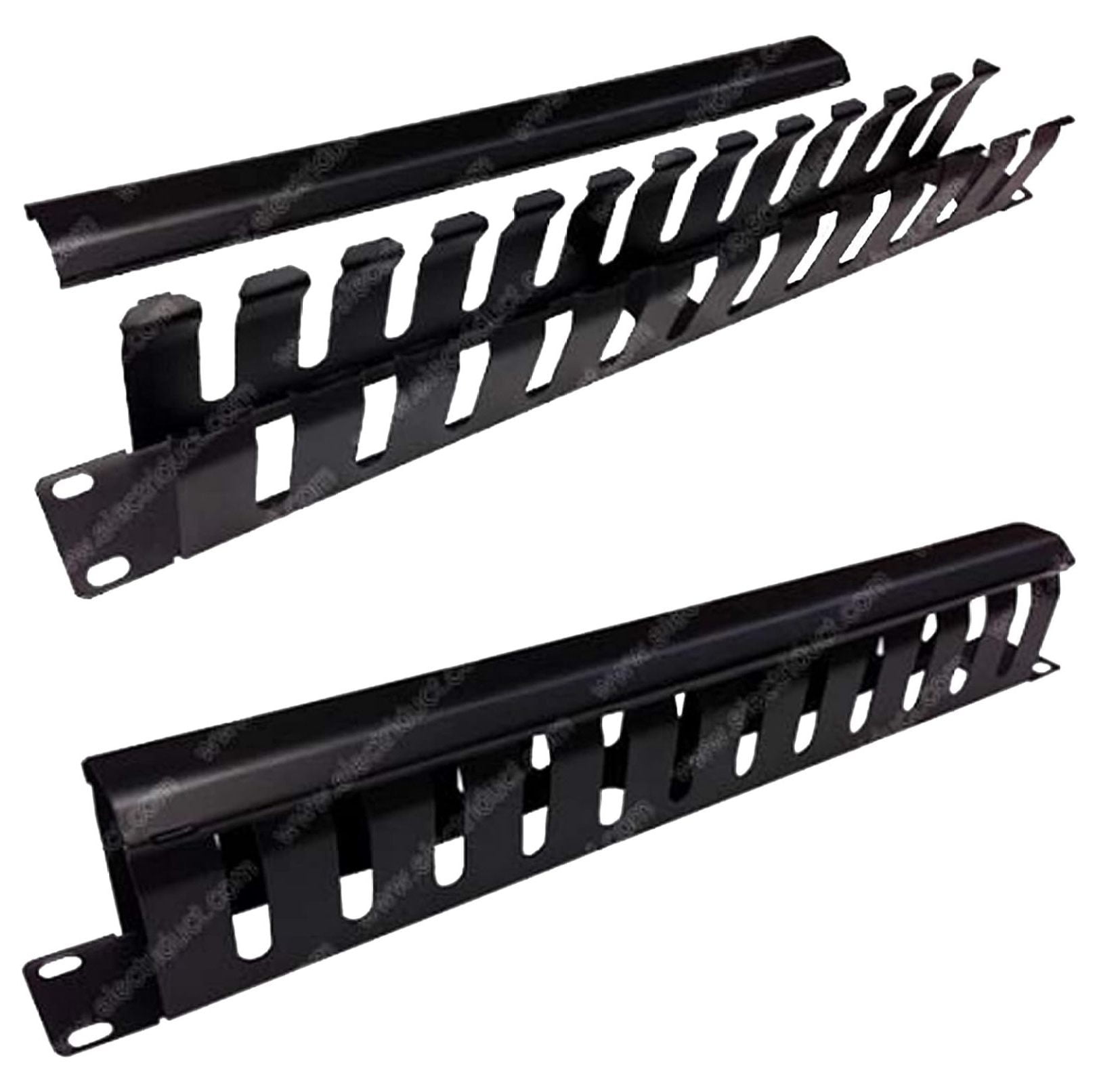 12 Slot Cable Manager 1U Server Rack Wire Management System (Large ...