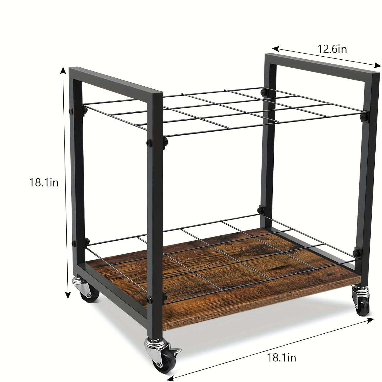 12-Slot Mobile Blueprint Storage Cart - Rolling Organizer for Posters ...