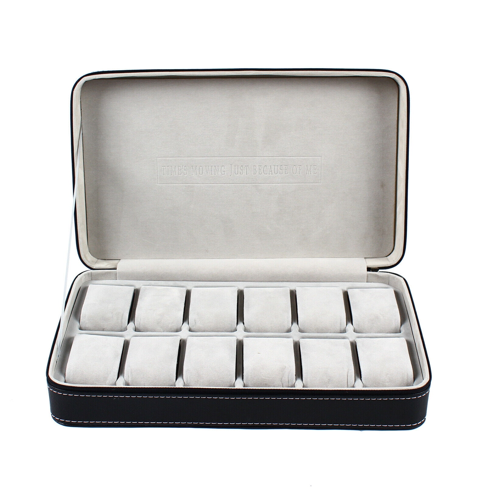 12 Slots Watch Box Storage Case Jewelry Display Storage Collector Box ...