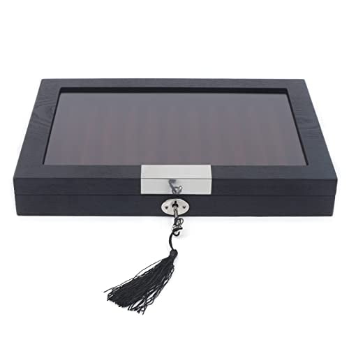 12 Slots Wooden Pen Display Box, 12 Pens Storage Fountain Pen Collector ...