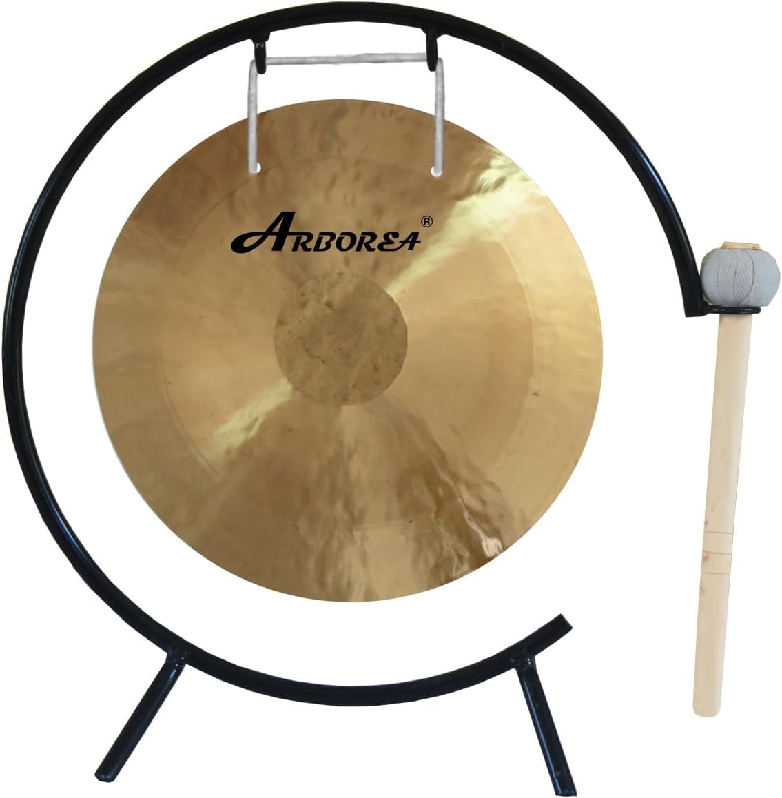 12" Small Wind Gong with Stand and Mallet Beautiful Wash Calming Sound ...