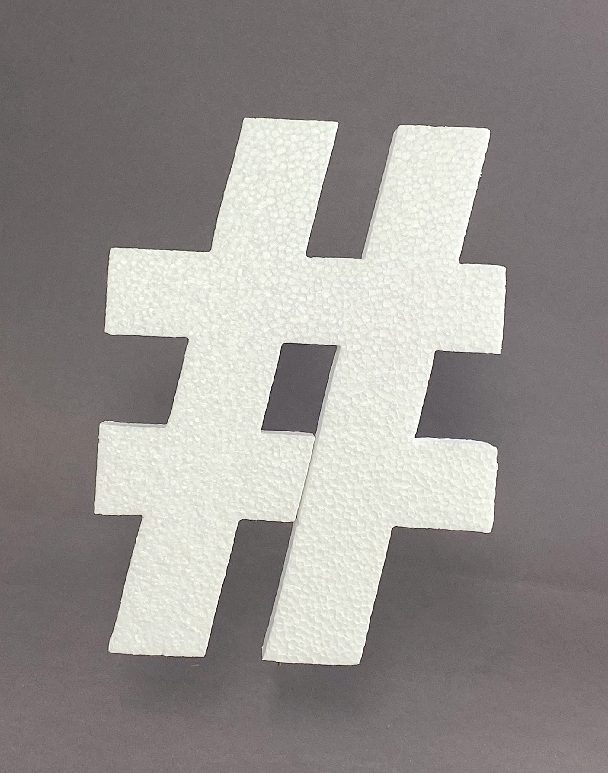 12" Smooth EPS Foam Letters Alphabet Numbers for Crafts Party Signs ...