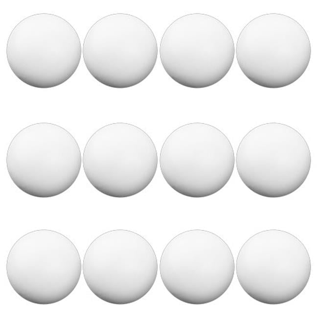 12 Smooth White Foosballs - Walmart.com