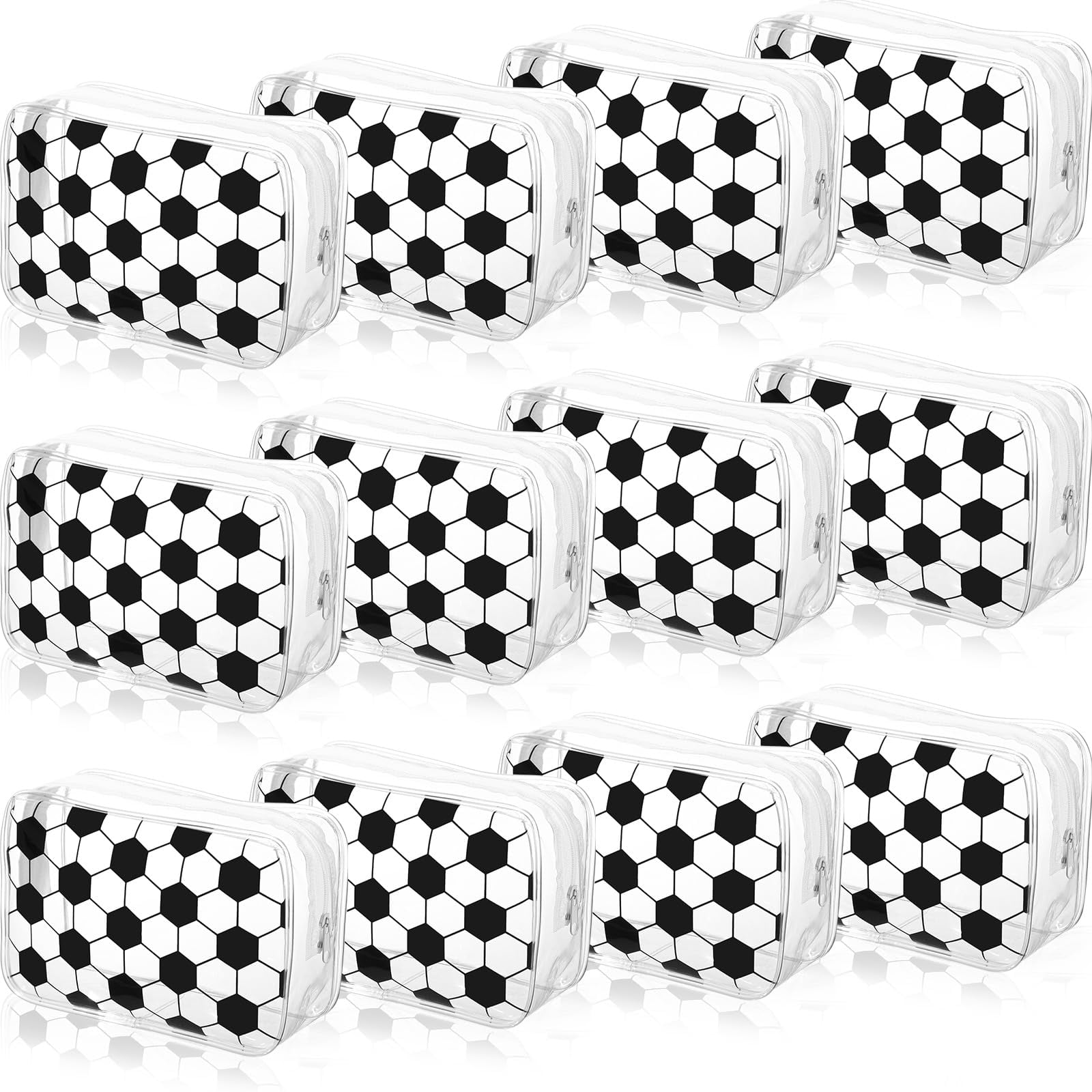 12 Soccer Team Gifts Cosmetics Bag Pvc Clear Portable Makeup Bags ...