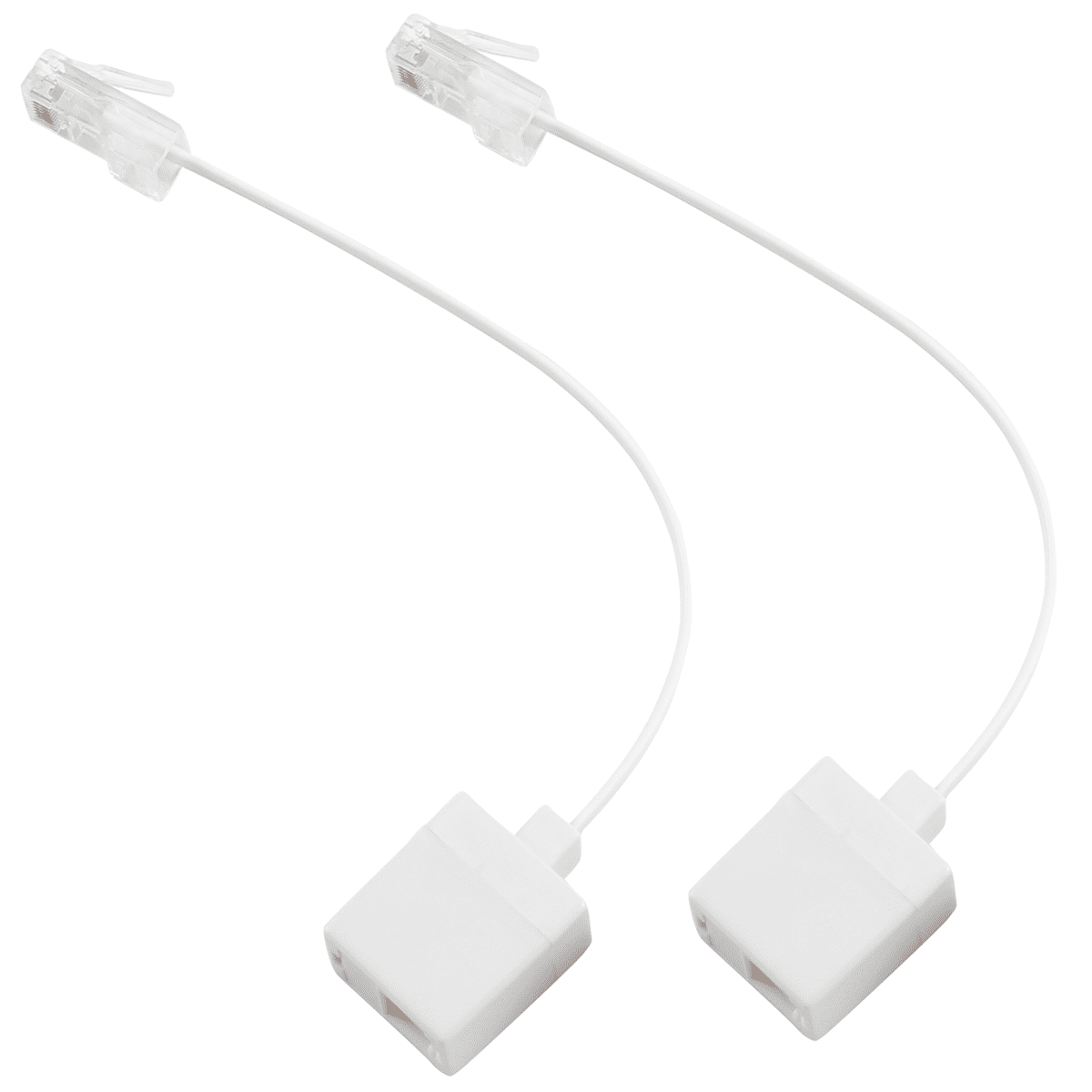 12 Socket 8P4C / RJ45 Male RJ11 6P4C to Female M / F Adapter Telephone ...