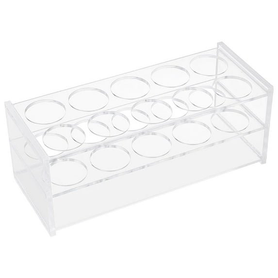 12 Sockets Acrylic Clear Test Tube Rack 1.2 Inch Hole Transparent ...