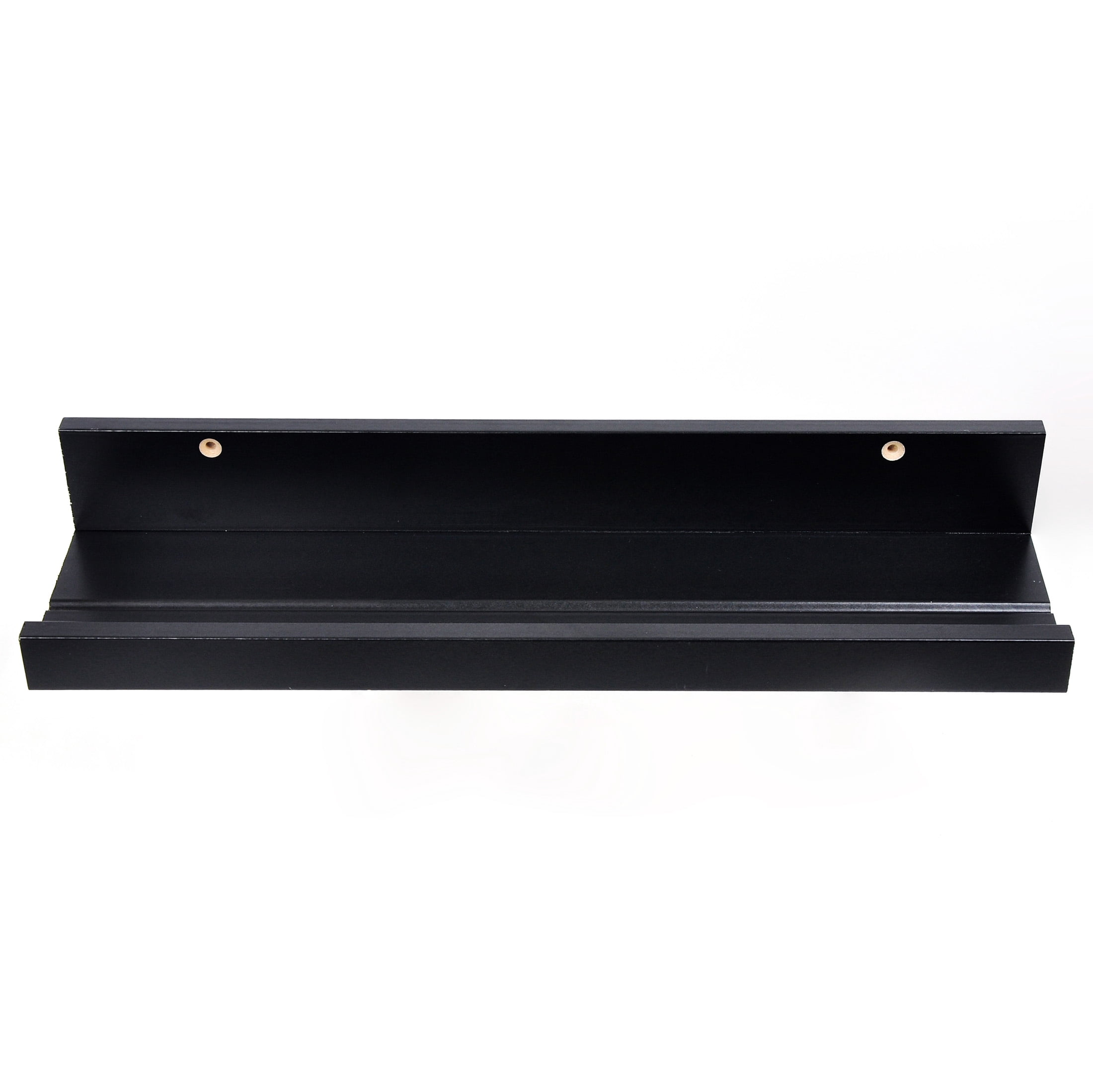 12" Solid Black Ledge Shelf by Studio Décor - Floating Wall Mount ...