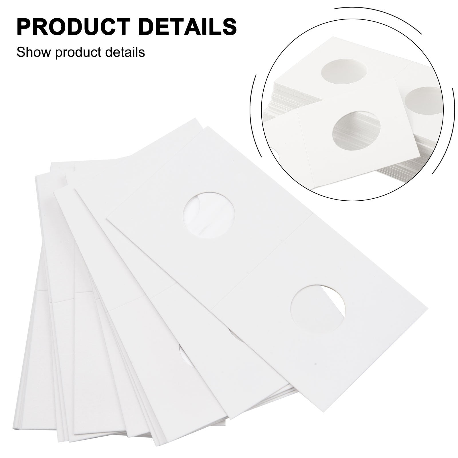 12 Specifications Coin Holders Stamp Coin Storage Square Cardboard Box ...