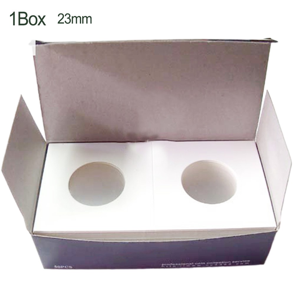 12 Specifications Coin Holders Stamp Coin Storage Square Cardboard Box ...