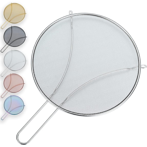 12" Splatter Screen for Cooking, Stainless Steel Fine Mesh for Frying ...