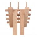 12 Spools Wooden Sewing Thread Holder Foldable Bobbin Hanging Rack for ...
