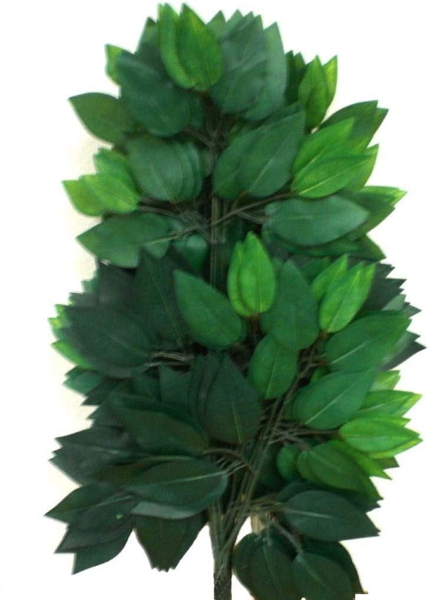 12 Sprays Ficus Leaves 23" Artificial Silk Stem Greenery 513 Green - Walmart.com