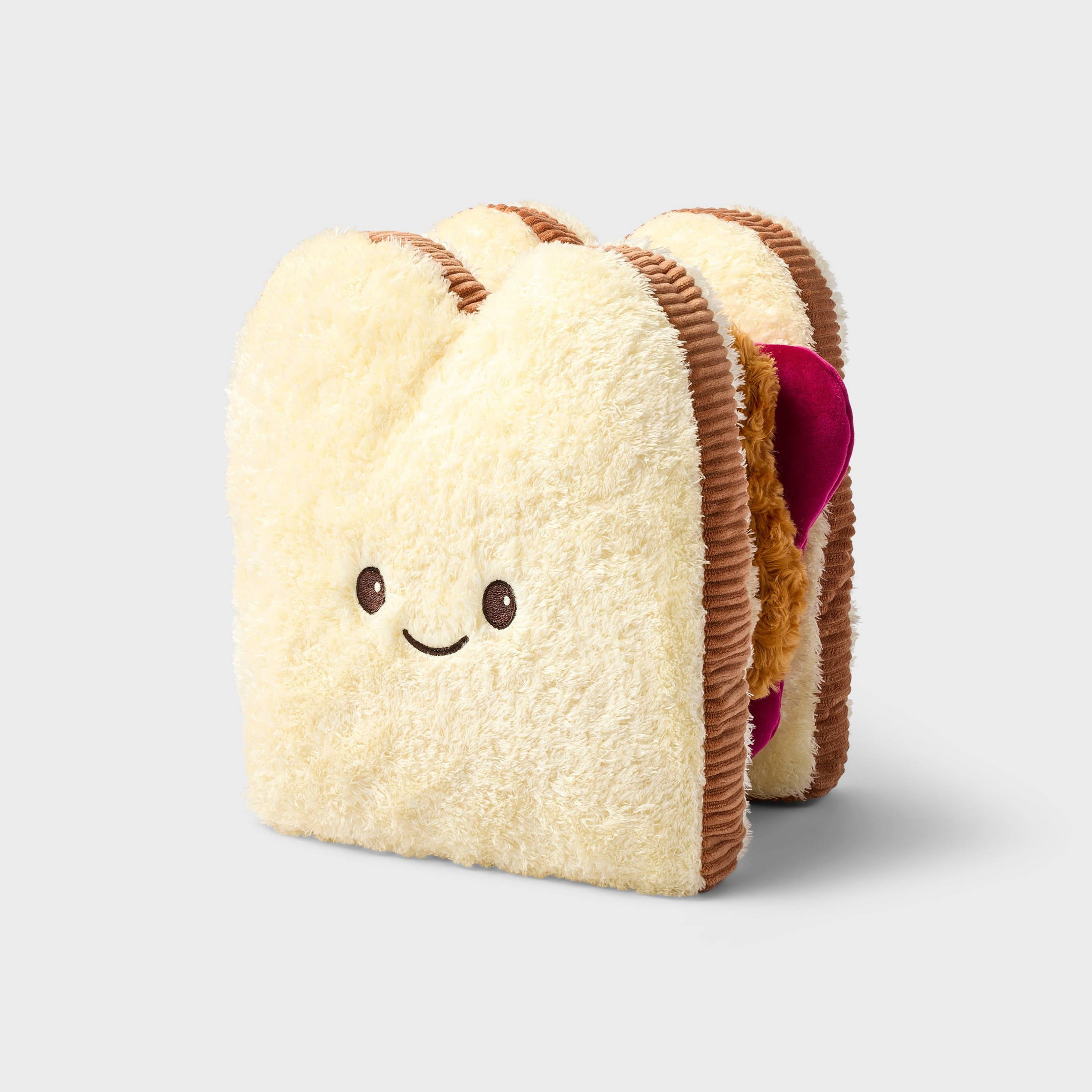 12" Stackable Peanut Butter and Jelly Sandwich Stuffed Animal - Walmart.com