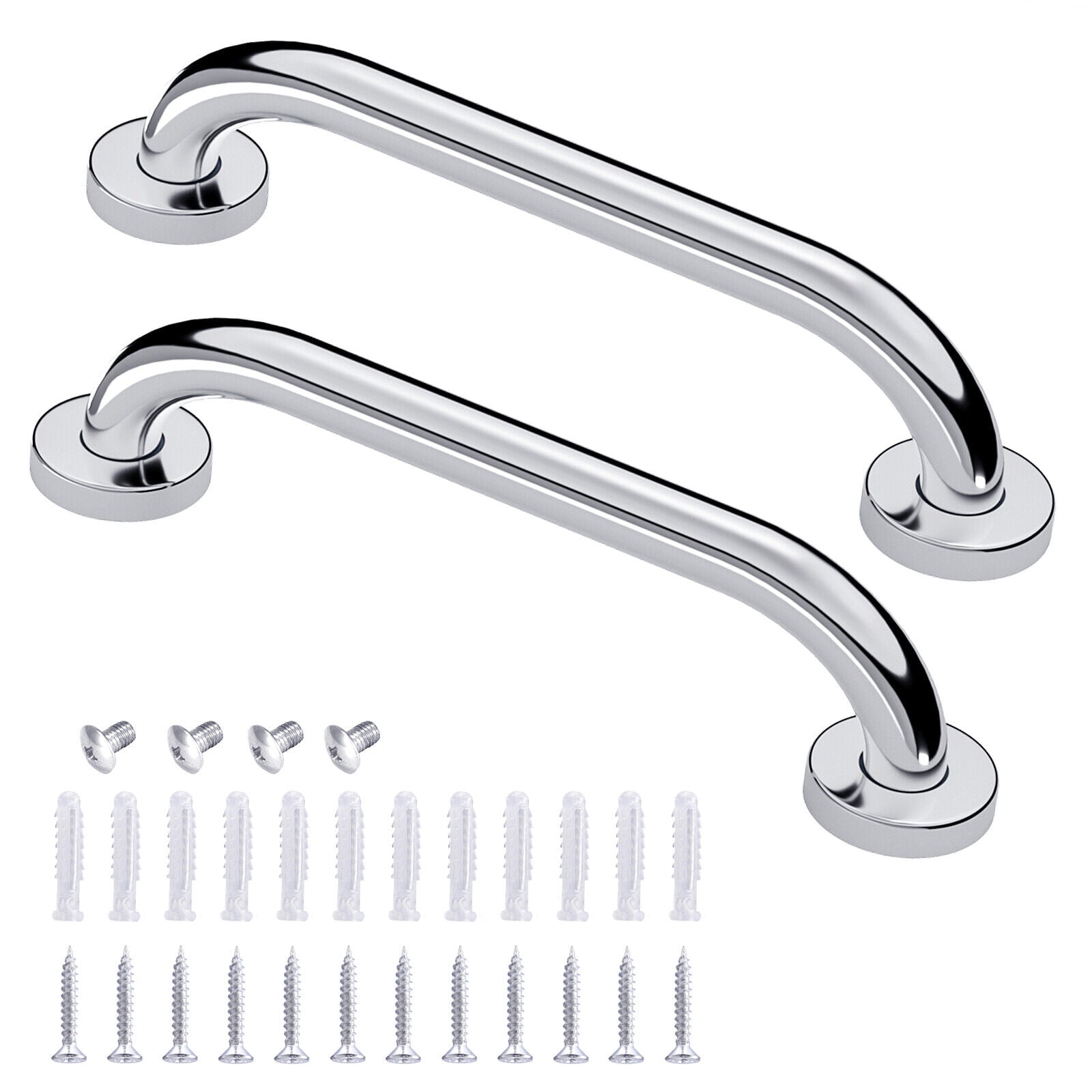 12" Stainless Steel Grab Bar Bathroom Safety Handicap Shower Tub Handle ...