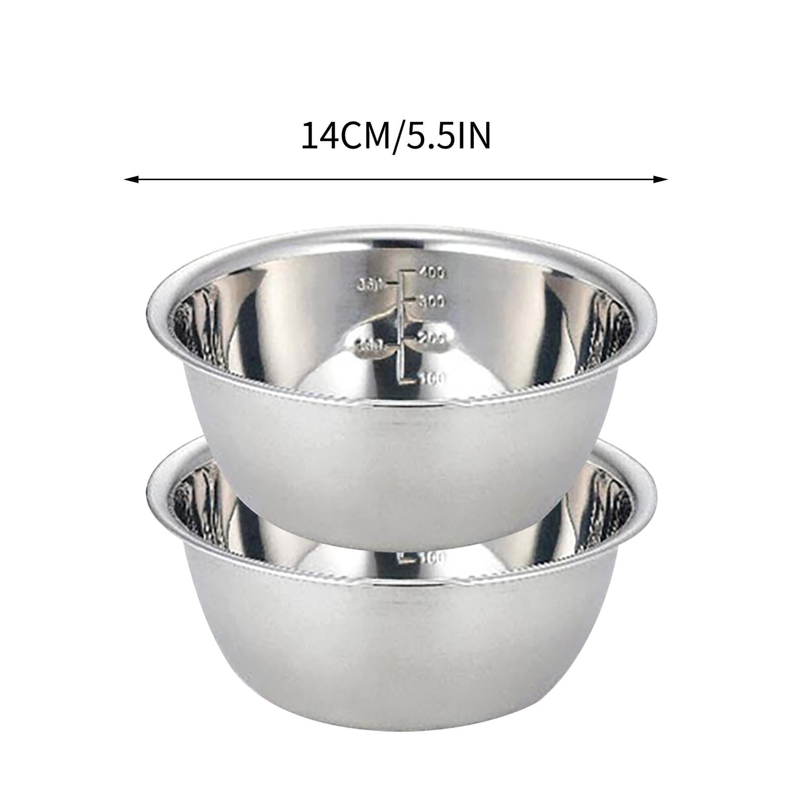 12" Stainless Steel Mixing Bowl Set - Extra Large Metal Kitchen Basin ...