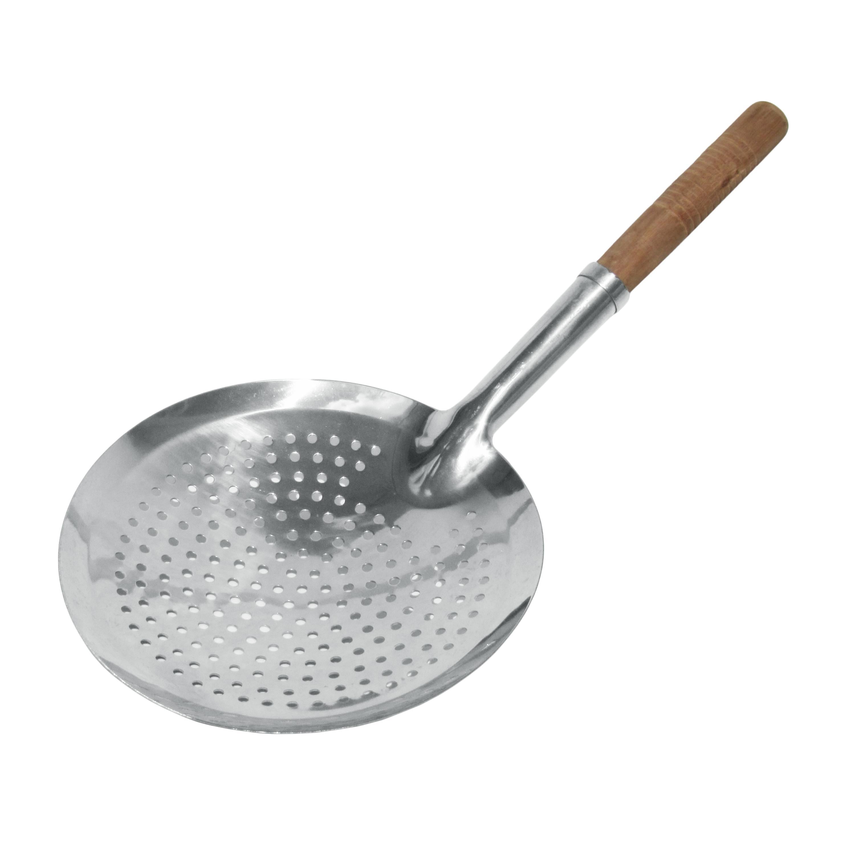 12" Stainless Strainer w/ Removable Wood Handle, Each - Walmart.com