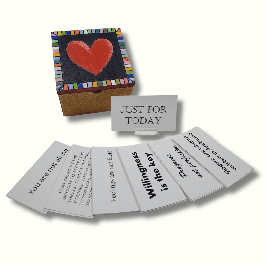 12-Step Recovery Slogans Decorative Box for AA Alcoholics Anonymous NA ...