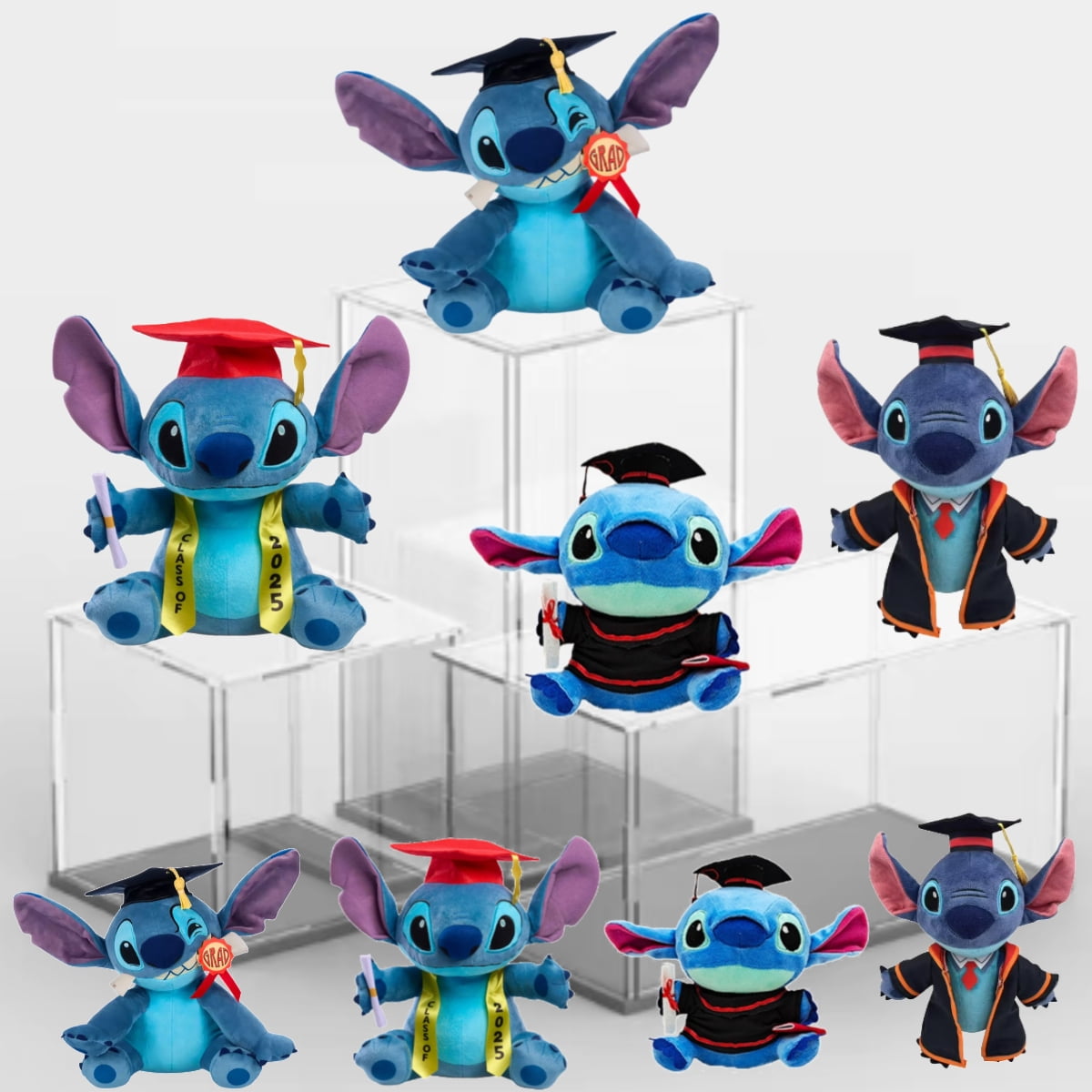 12" Stitch Plush Toy Class of 2025 Graduation Soft Stitch Stuffed ...