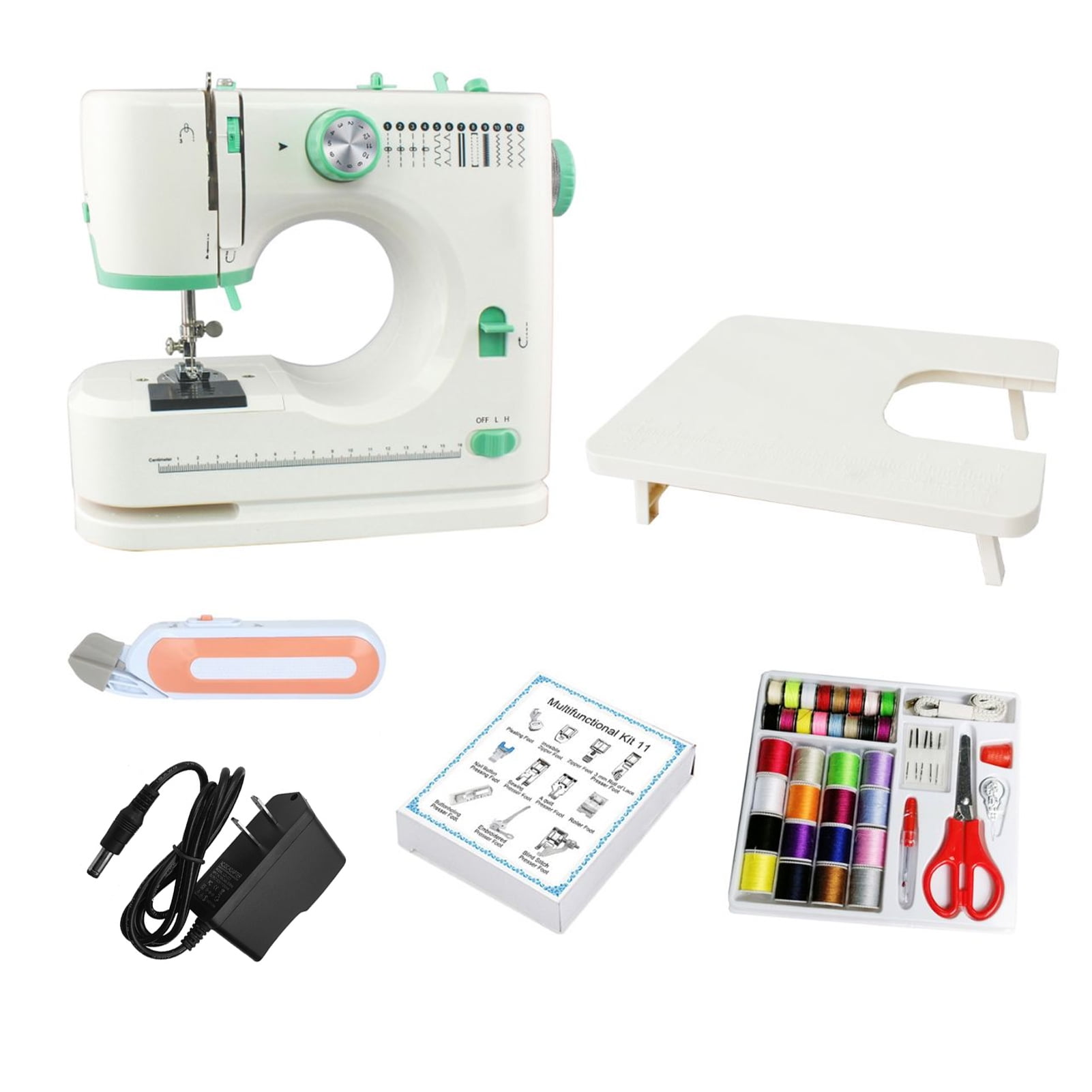 12 Stitches Electric Sewing Machine Mini Household Double Thread Sewing ...