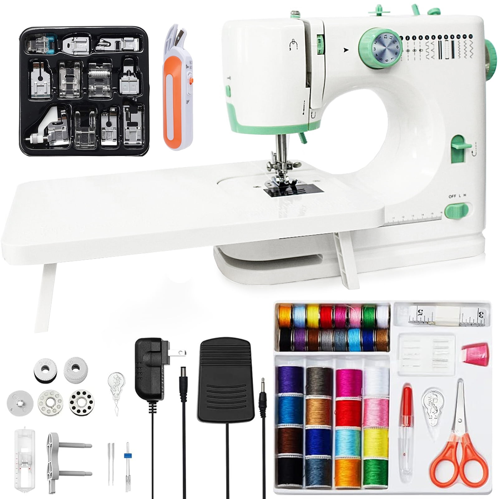 12 Stitches Mini Sewing Machine Multifunctional Household Sewing ...