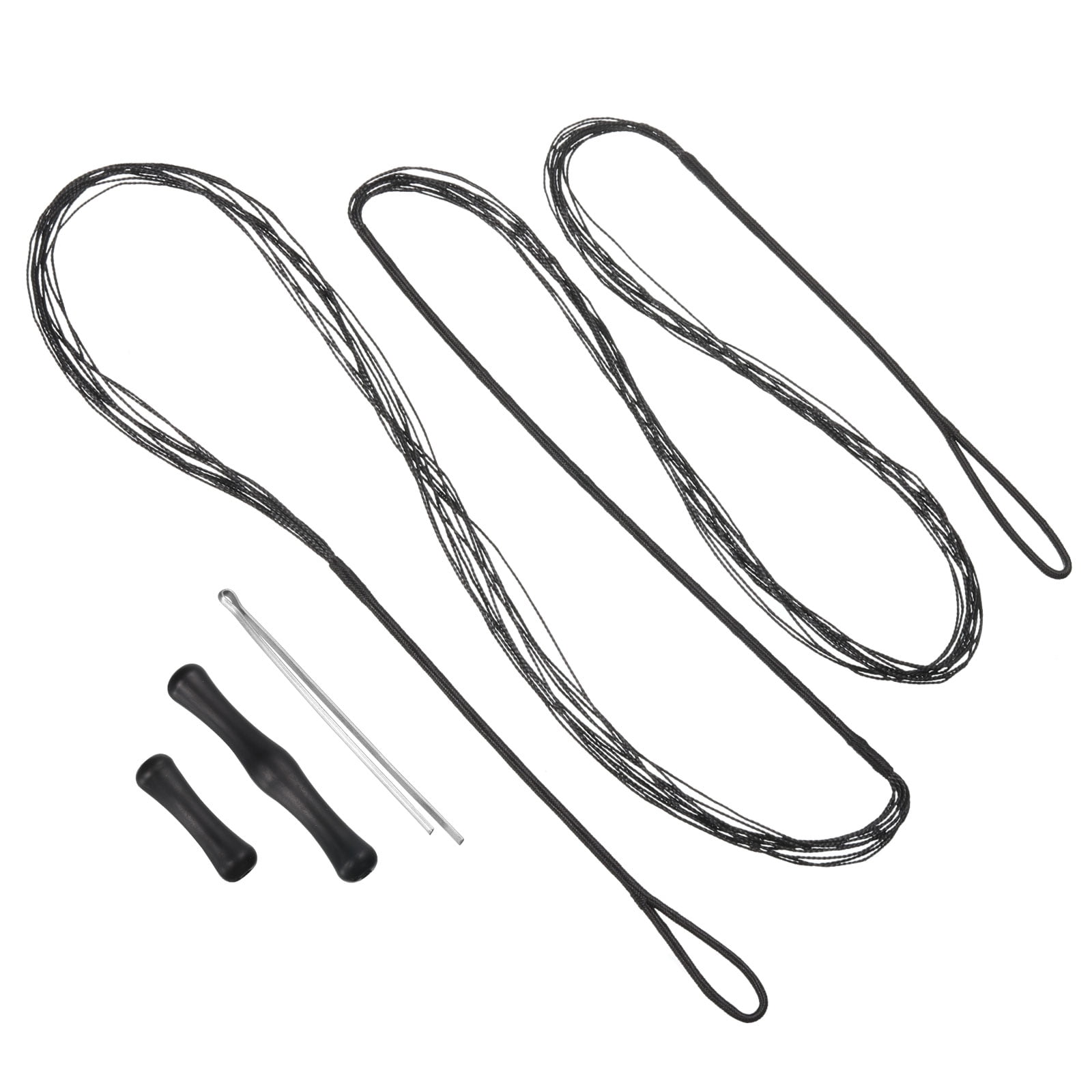 12 Strands Bow String Replacement with Bowstring Finger Guards for AMO ...