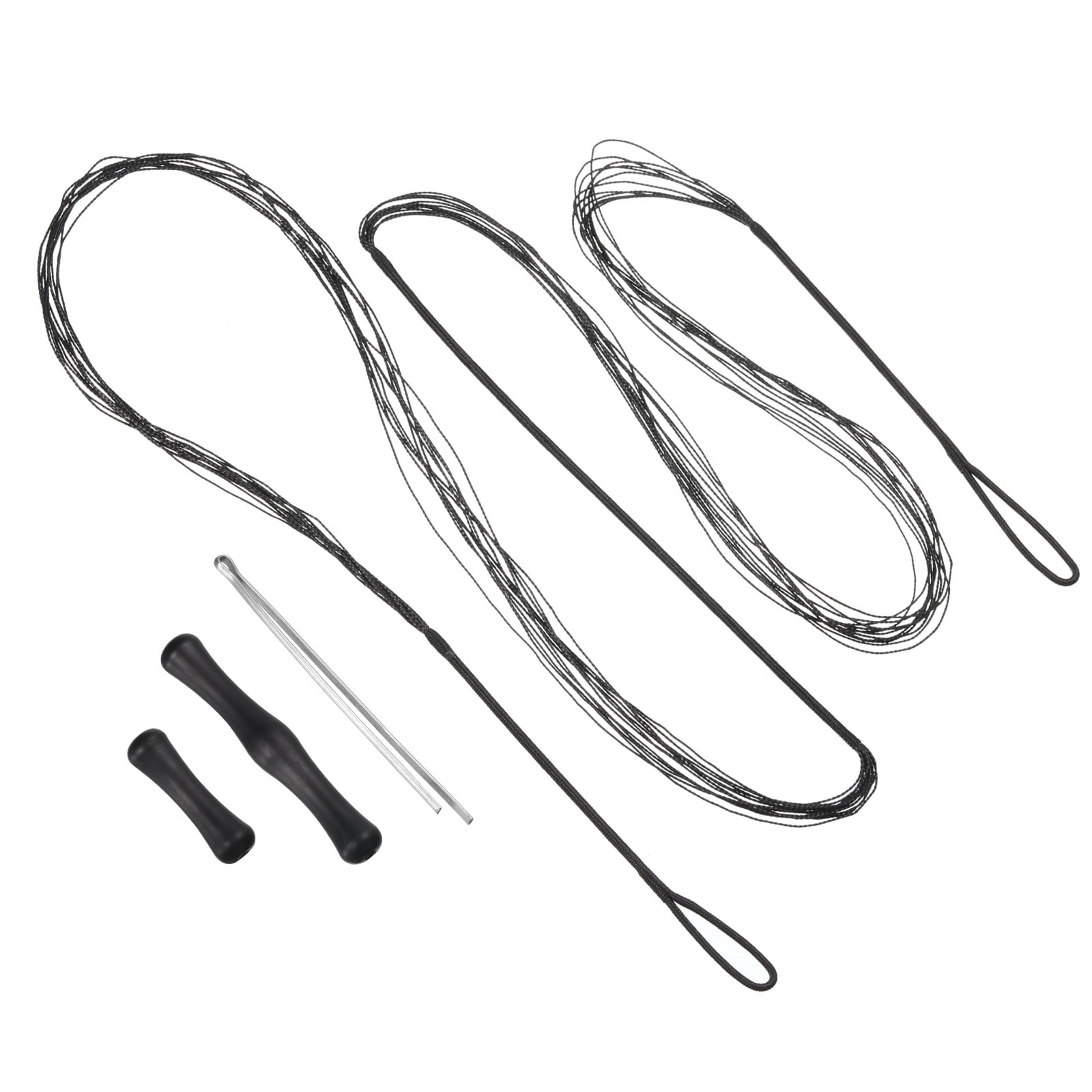 12 Strands Bow String Replacement with Bowstring Finger Guards for AMO ...